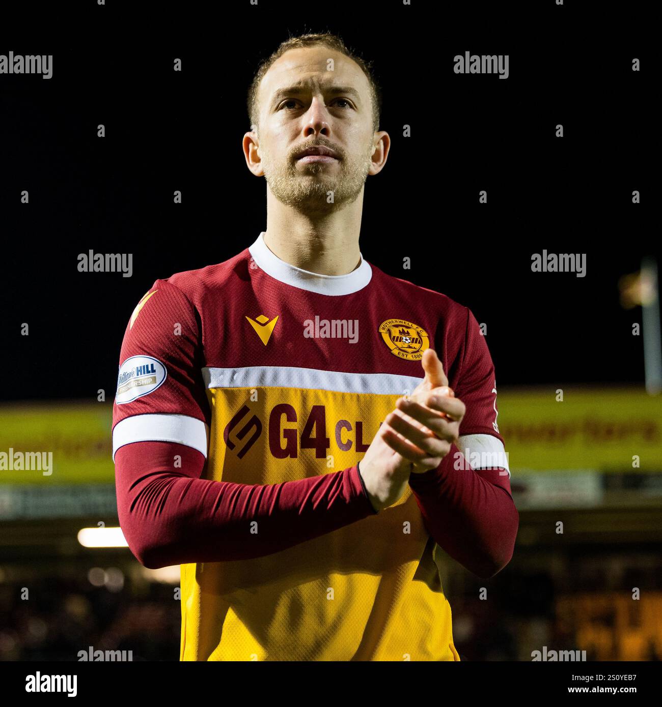 Motherwell, Scotland. 29 December 2024. Harry Paton (12 - Motherwell ...