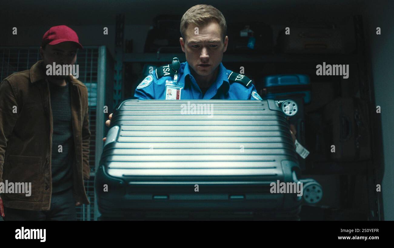 TARON EGERTON in CARRY-ON (2024), directed by JAUME COLLET-SERRA ...