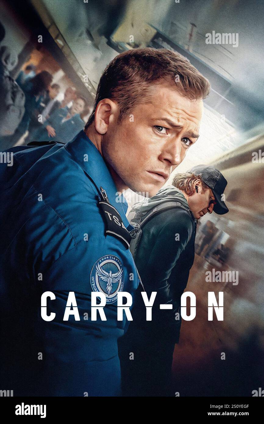 TARON EGERTON in CARRY-ON (2024), directed by JAUME COLLET-SERRA ...