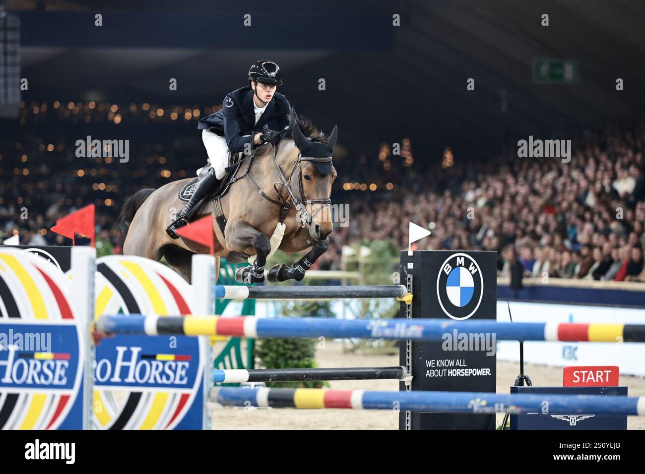 Vince Jarmy of Hungary with Carbon Girl Z during the Sport Vlaanderen ...