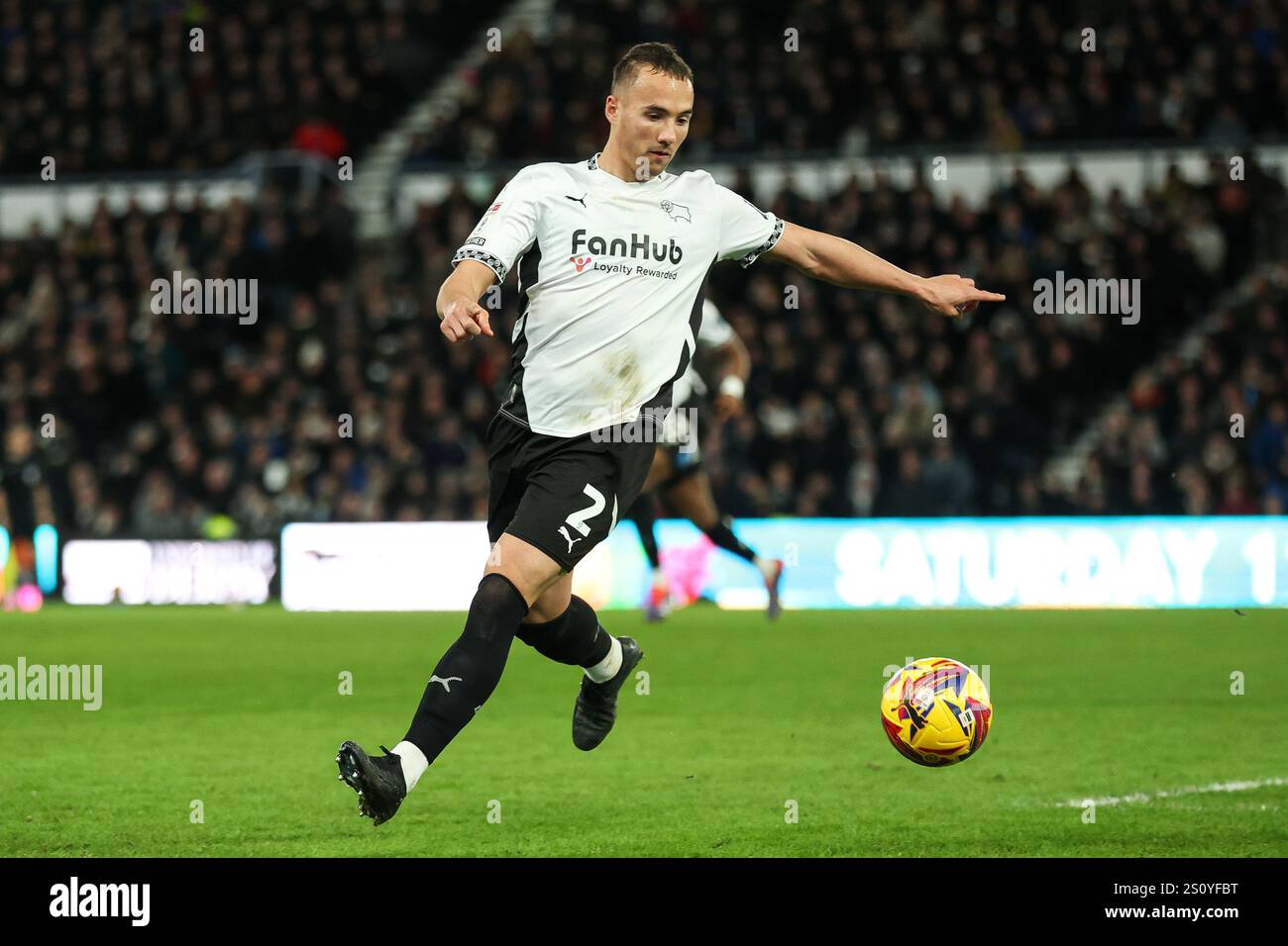 Derby County's Kane Wilson during the Sky Bet Championship match at ...