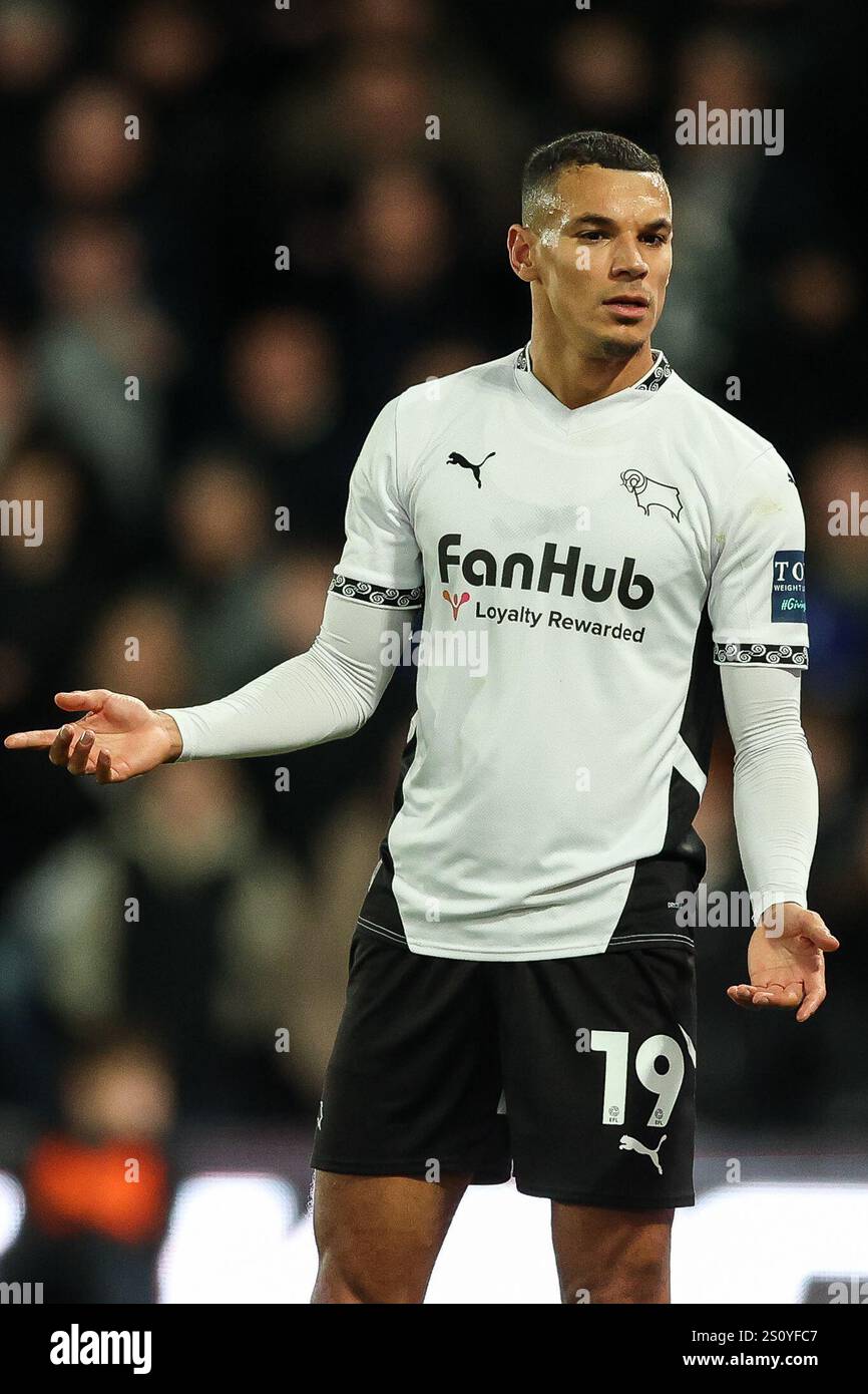 Derby County's Kayden Jackson during the Sky Bet Championship match at ...