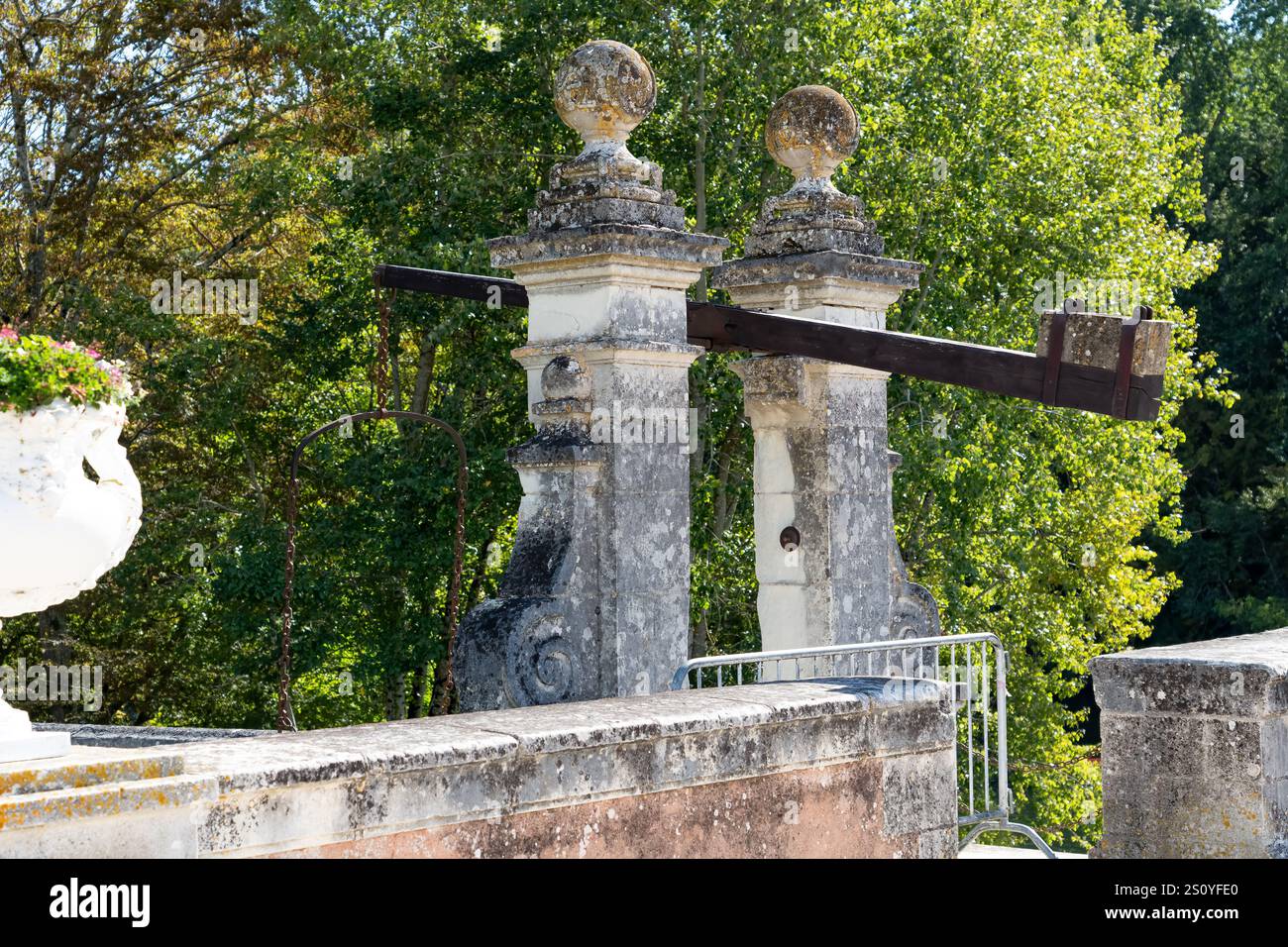 the Diane De Poitiers Garden of Chateau de Chenonceau Castle Stock ...