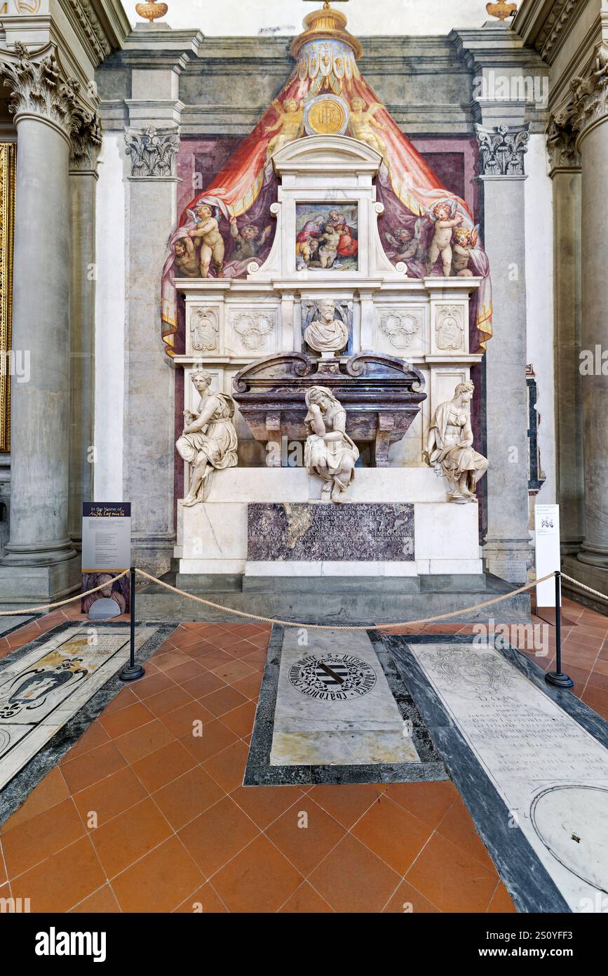 Florence Tuscany Italy. Basilica di Santa Croce (Basilica of the Holy ...