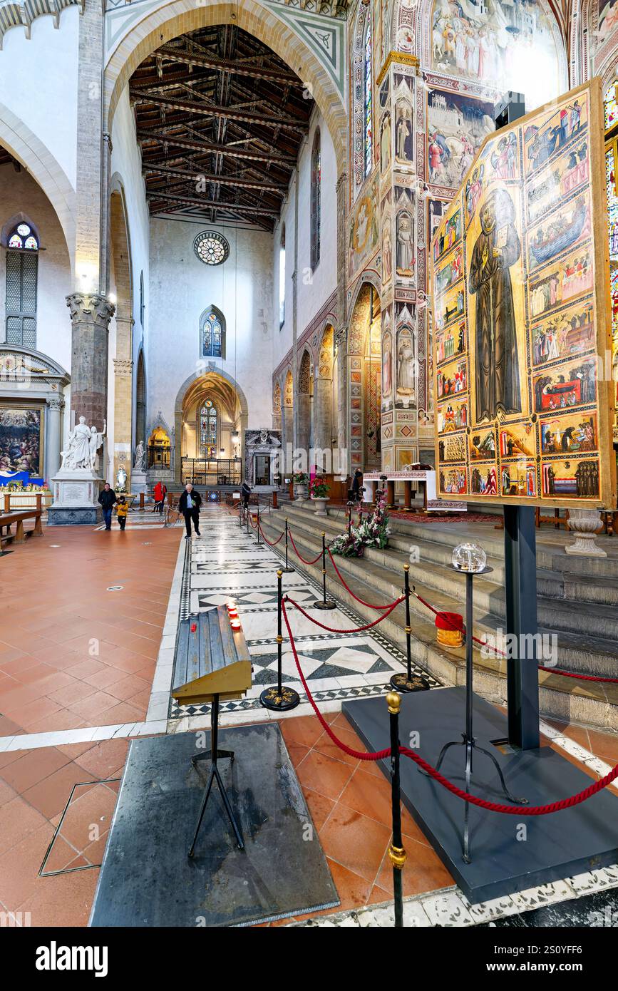 Florence Tuscany Italy. Basilica di Santa Croce (Basilica of the Holy ...