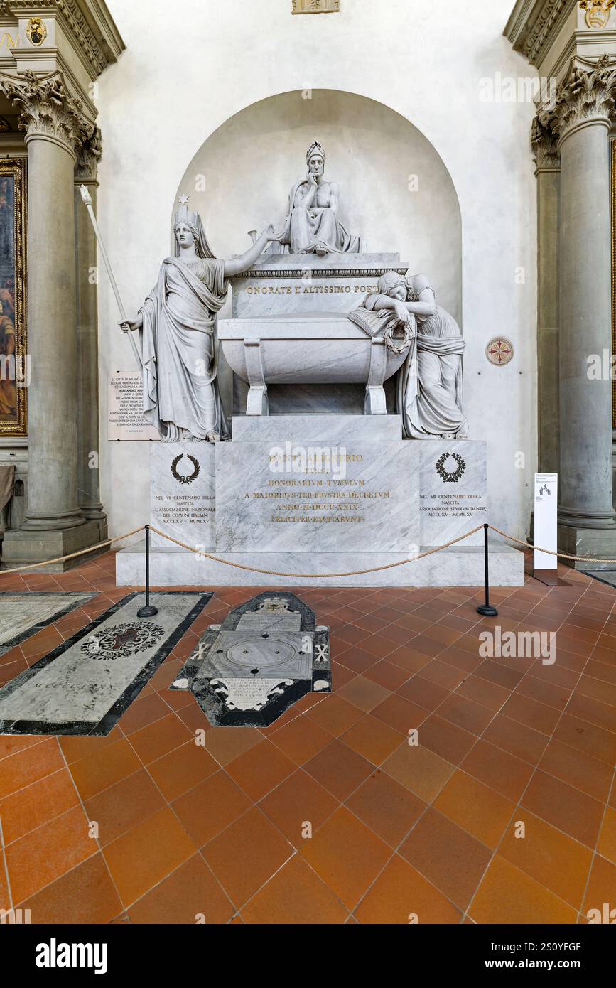 Florence Tuscany Italy. Basilica di Santa Croce (Basilica of the Holy ...