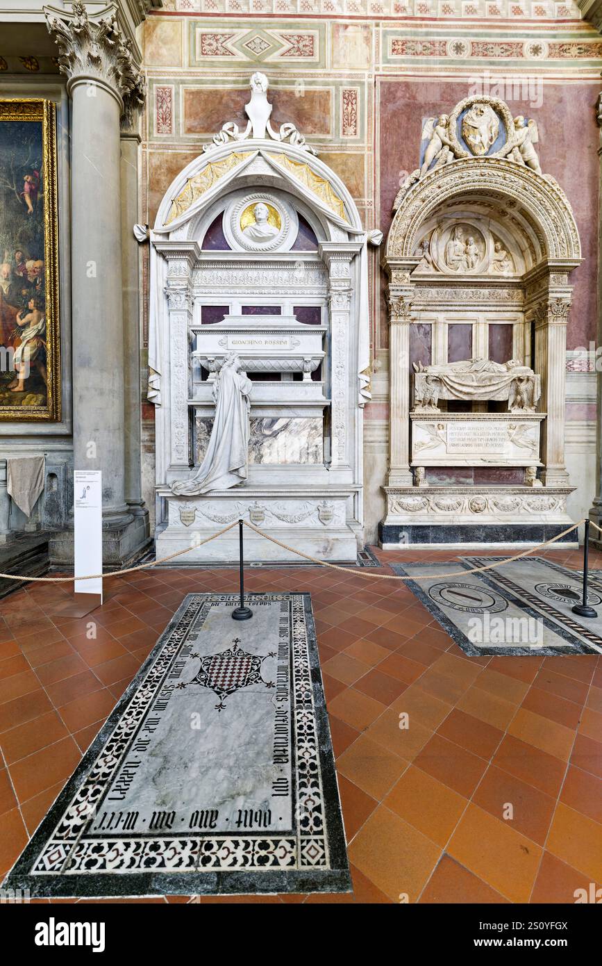 Florence Tuscany Italy. Basilica di Santa Croce (Basilica of the Holy ...
