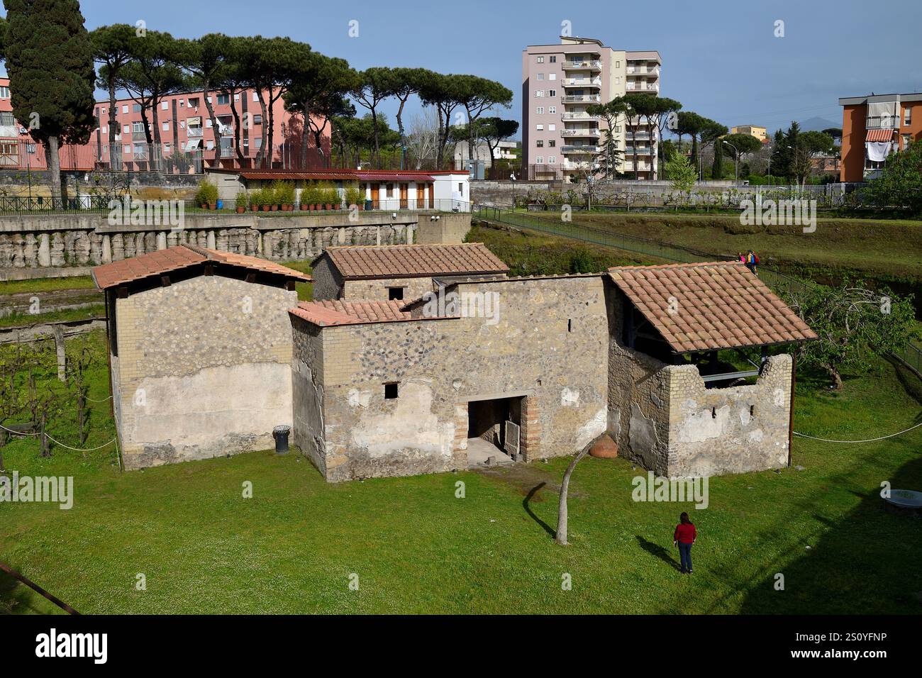 Villa Regina and Museum in Boscoreale Stock Photo - Alamy