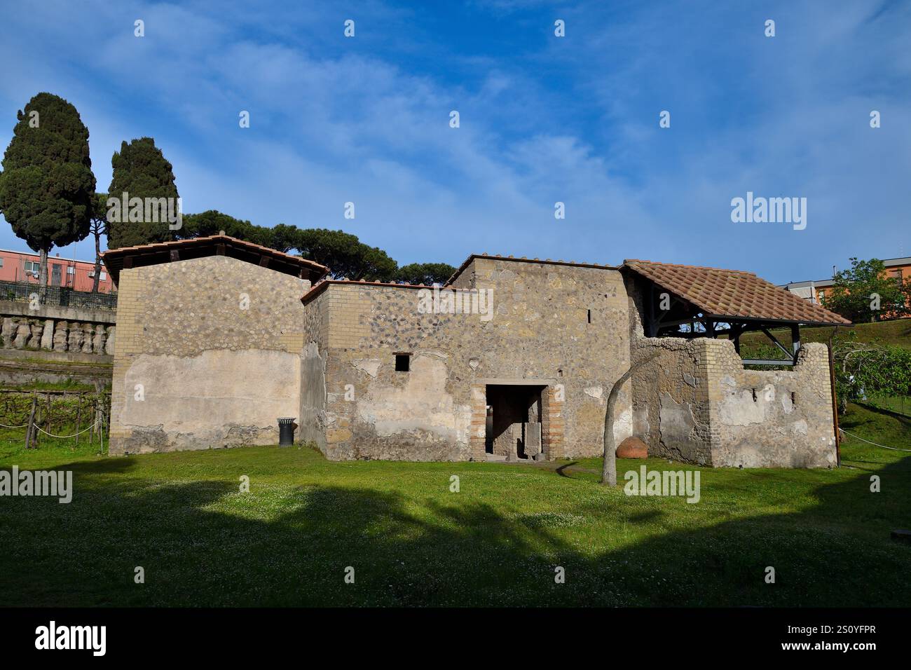 Villa Regina and Museum in Boscoreale Stock Photo - Alamy
