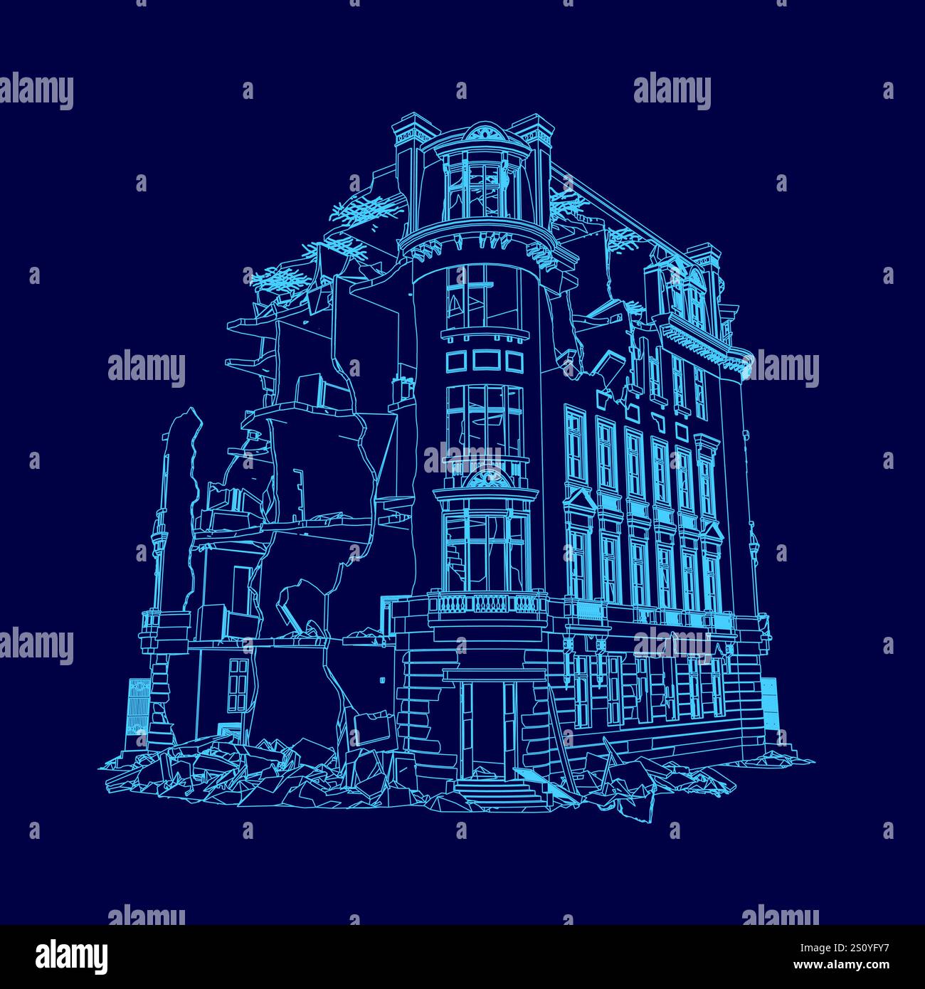 Ancient ruins in water Stock Vector Images - Alamy