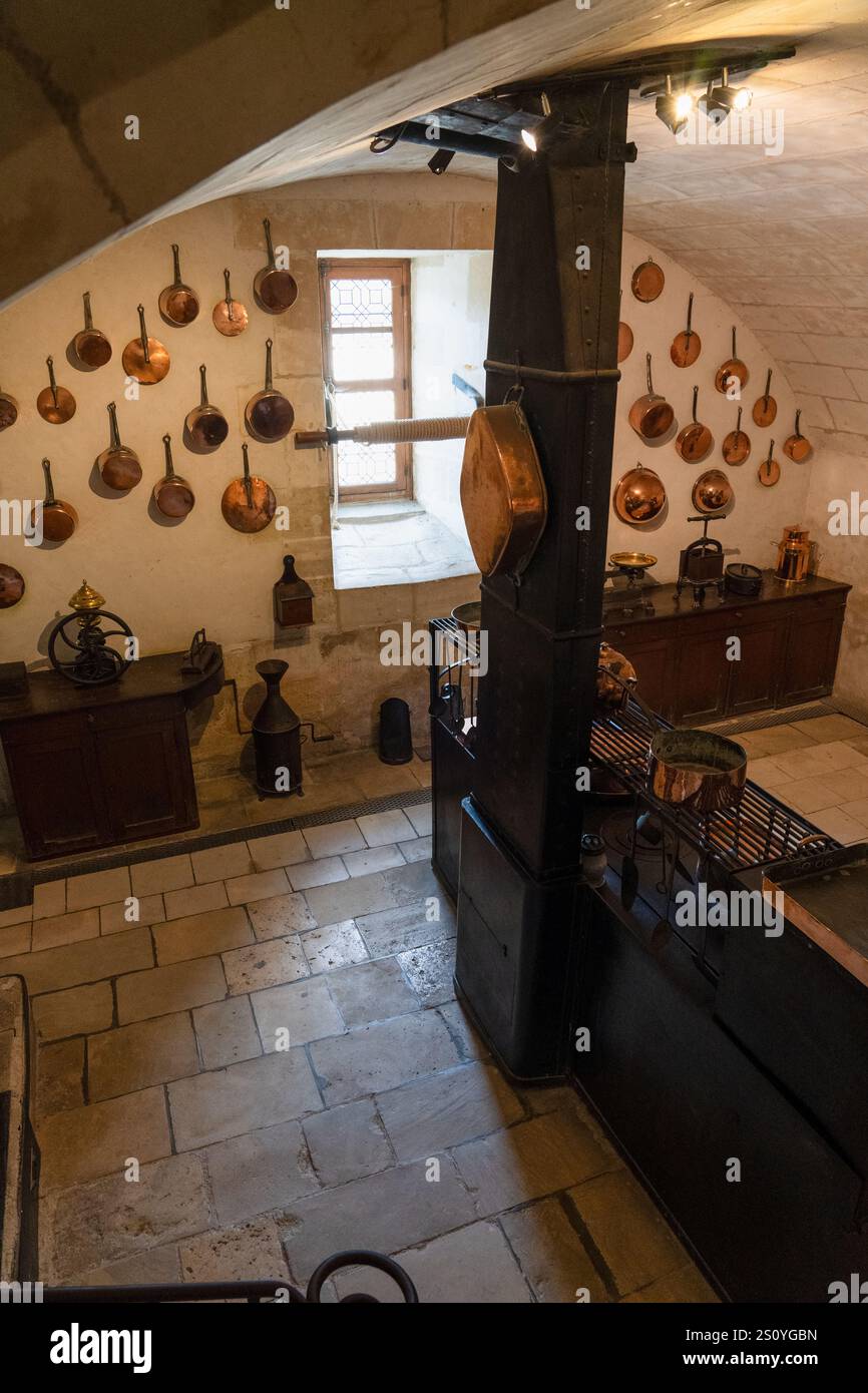 the kitchen 'la cuisine' at the world-famous 'Ladies chateau ...