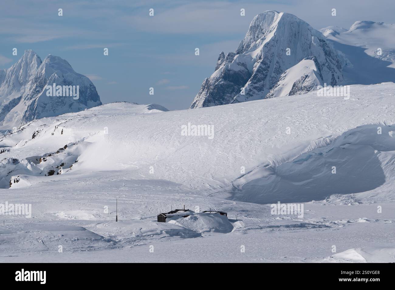 Antarctica view. Seascape and landscape of Antarctica. Glaciers Stock ...