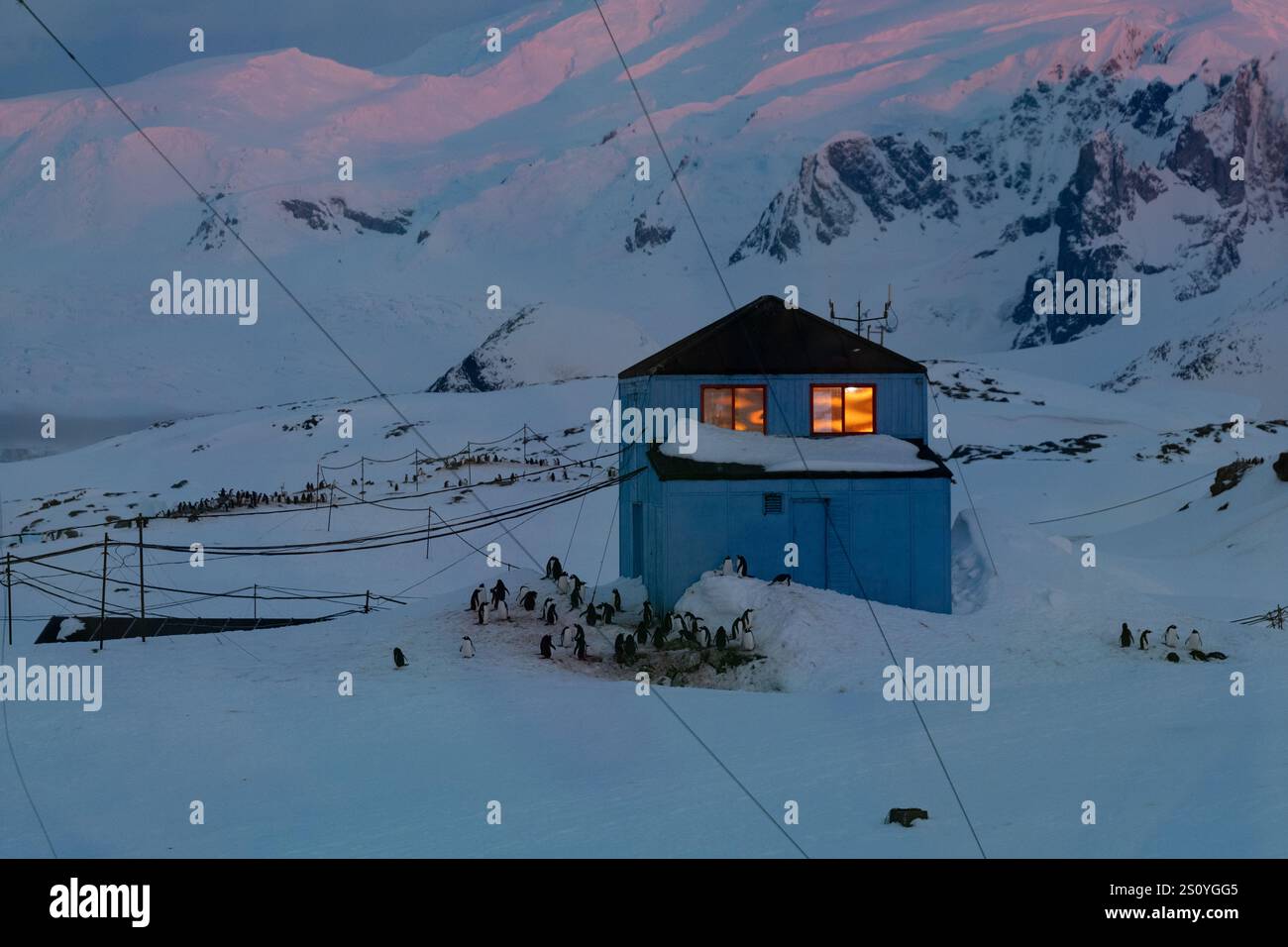 Akademik Vernadsky station. Vernadsky research base in Antarctic Stock ...