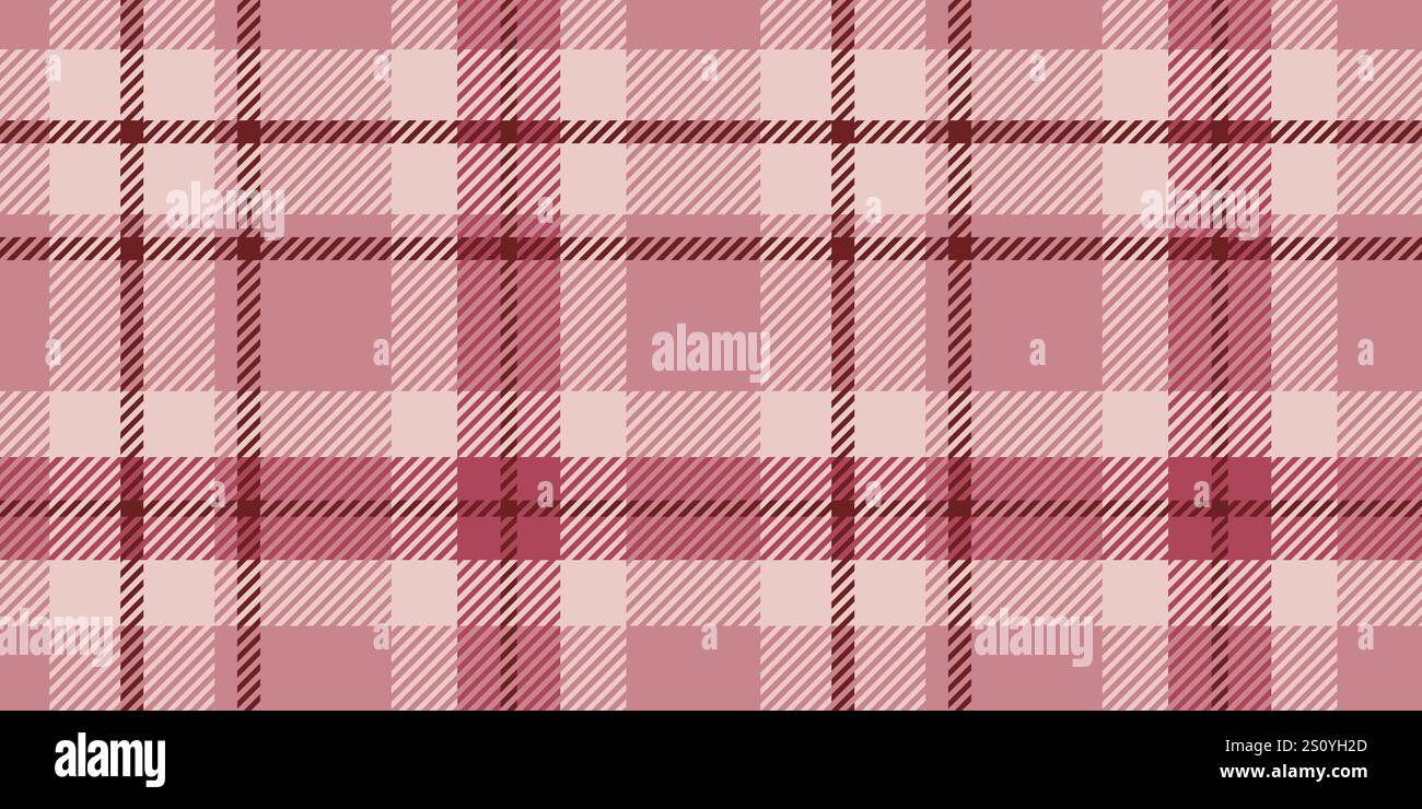 A soft pink plaid pattern with dark and light lines creating a warm ...