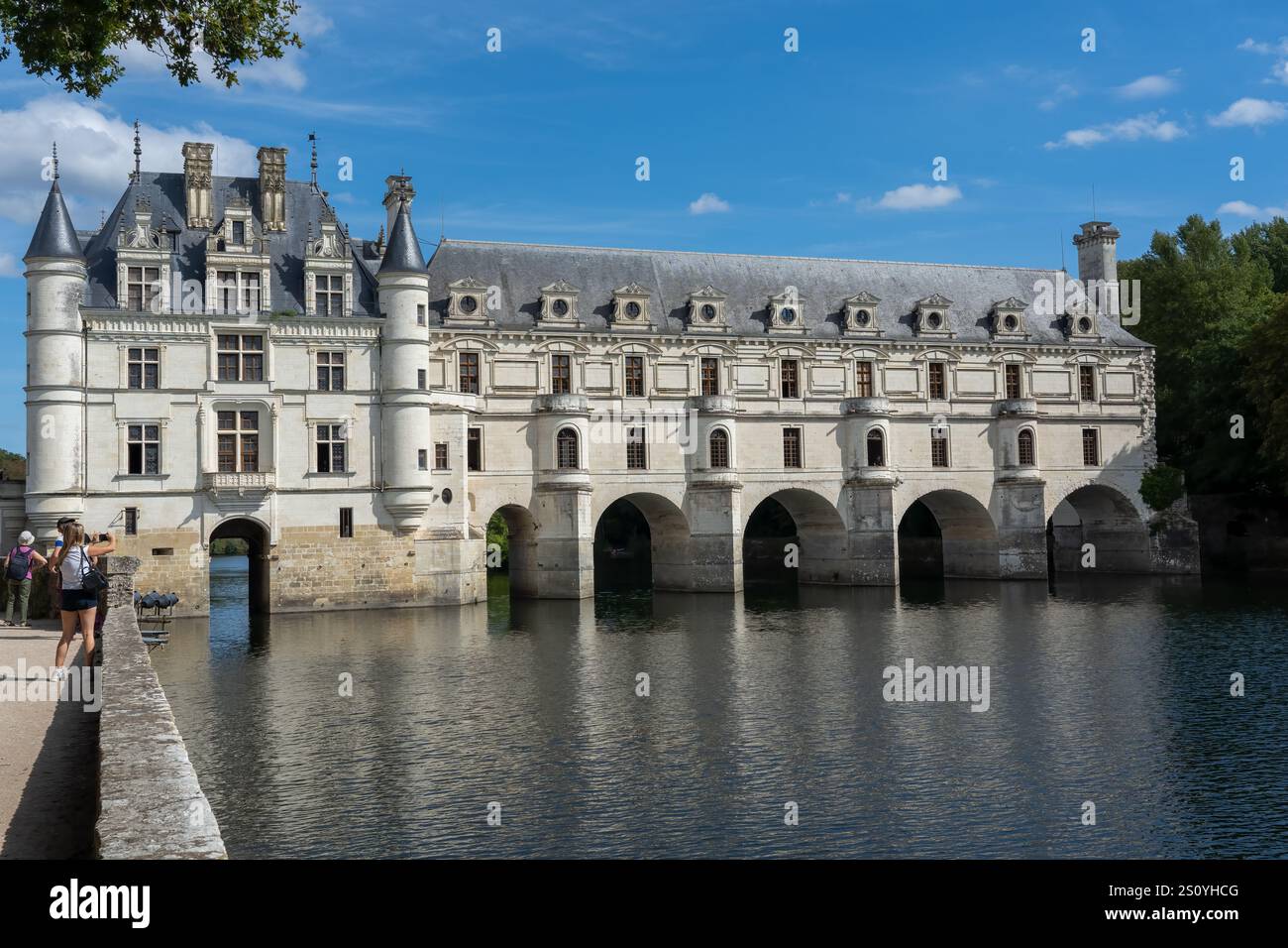 the Diane De Poitiers Garden of Chateau de Chenonceau Castle Stock ...