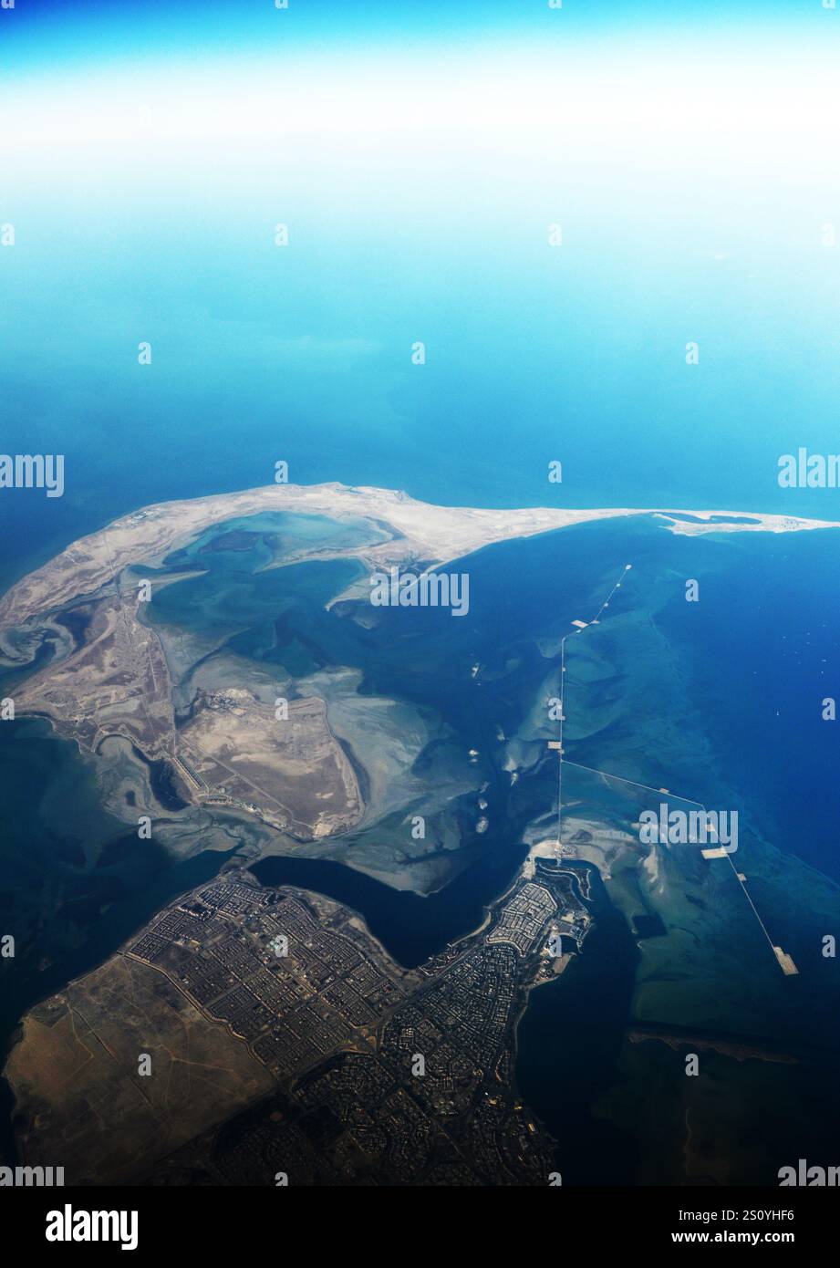 Aerial view of Al Jubail, Saudi Arabia Stock Photo - Alamy