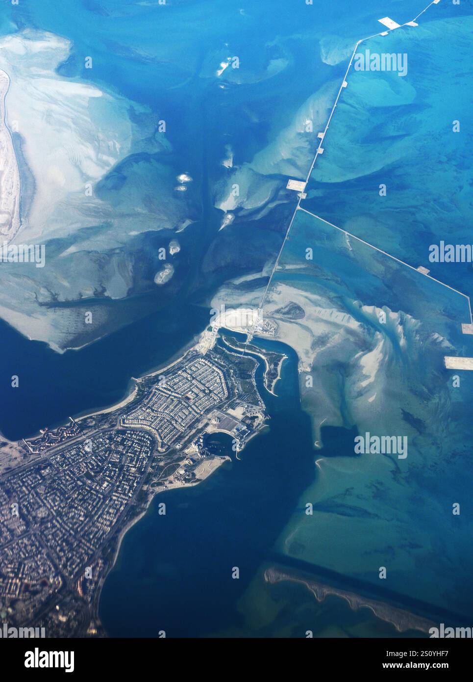 Aerial view of Al Jubail, Saudi Arabia Stock Photo - Alamy