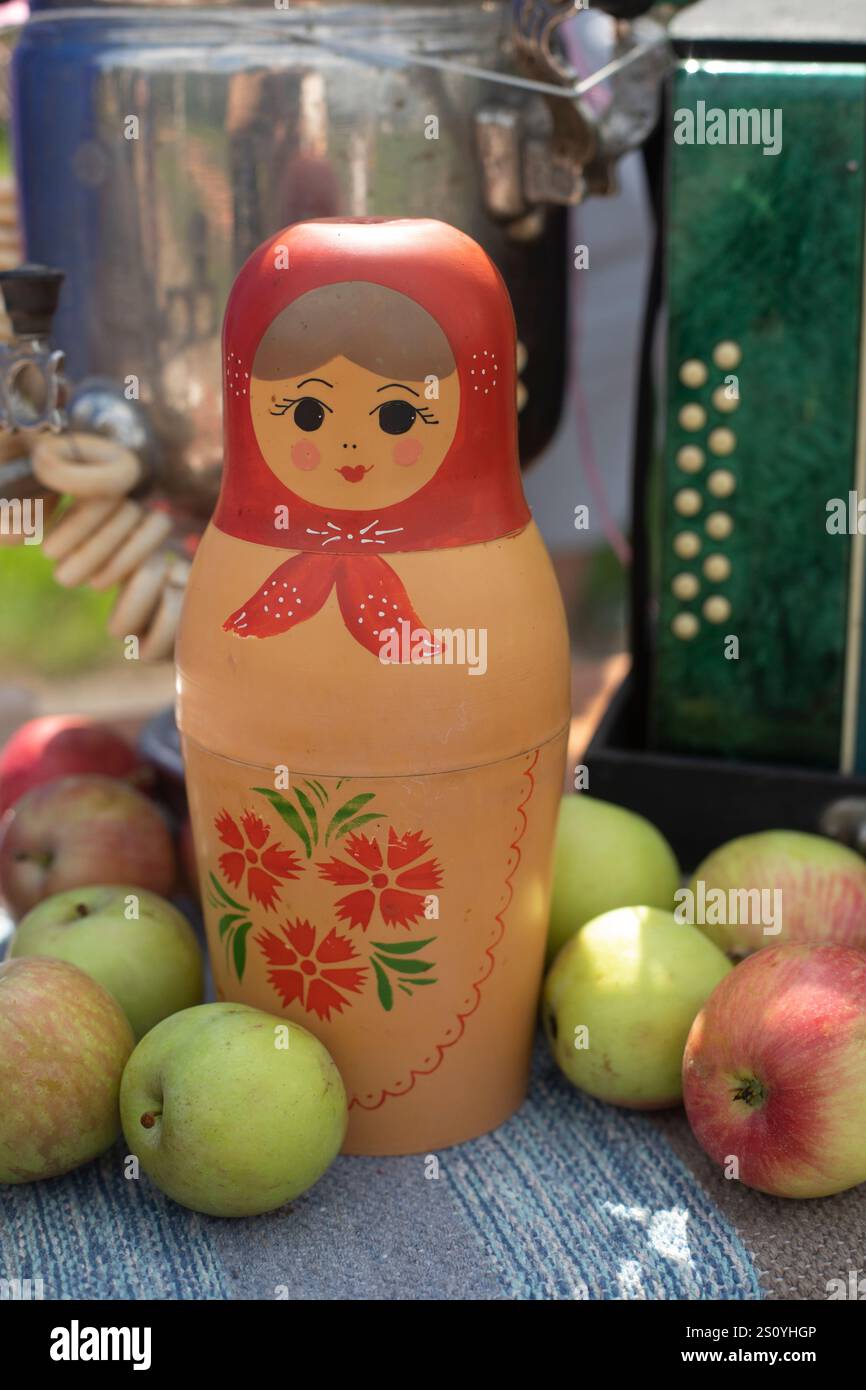 Russian Matryoshka doll. Folk toy. Symbol of Russia Stock Photo - Alamy