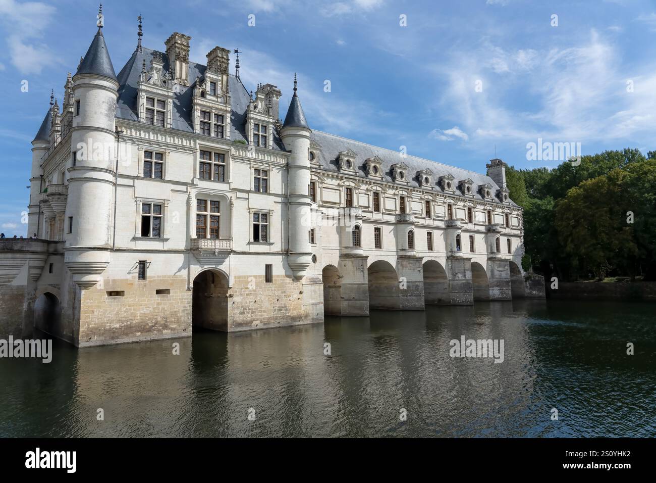 the Diane De Poitiers Garden of Chateau de Chenonceau Castle Stock ...