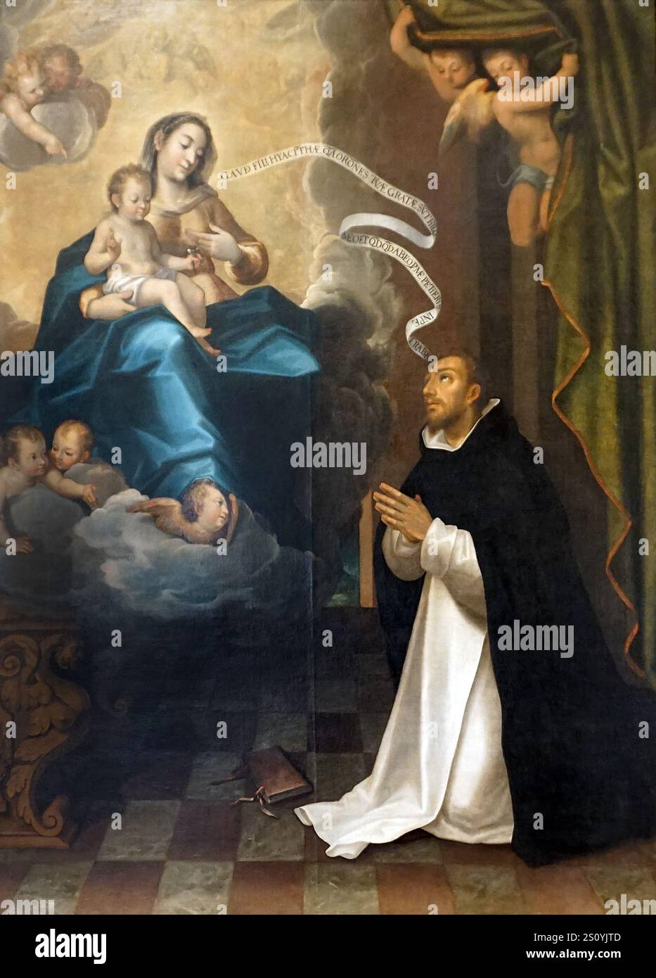 Apparition of the Virgin to Saint Hyacinth of Poland (1600) by Pedro de ...