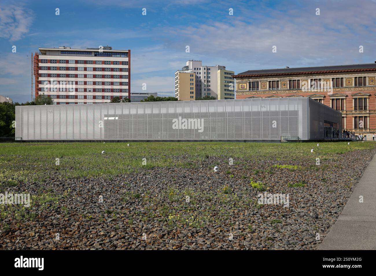 Topography of Terror museum exterior on the former Gestapo and SS HQ ...