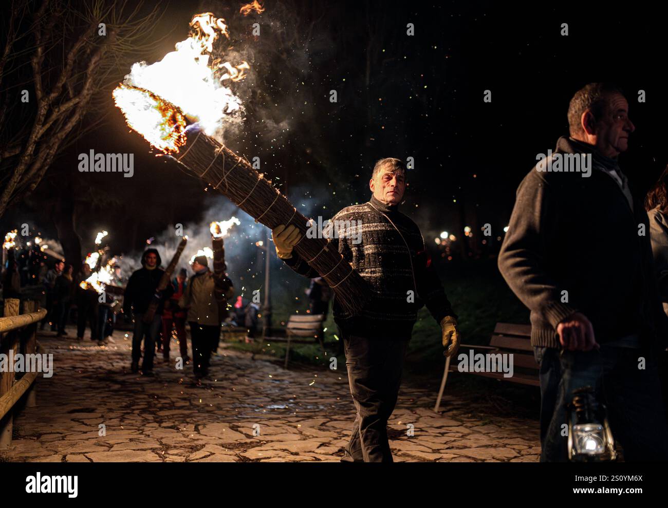 Christmas Eve Fia-Faia Festival in BagÃ Stock Photo - Alamy