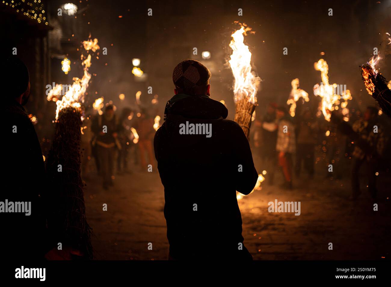Christmas Eve Fia-Faia Festival in BagÃ Stock Photo - Alamy