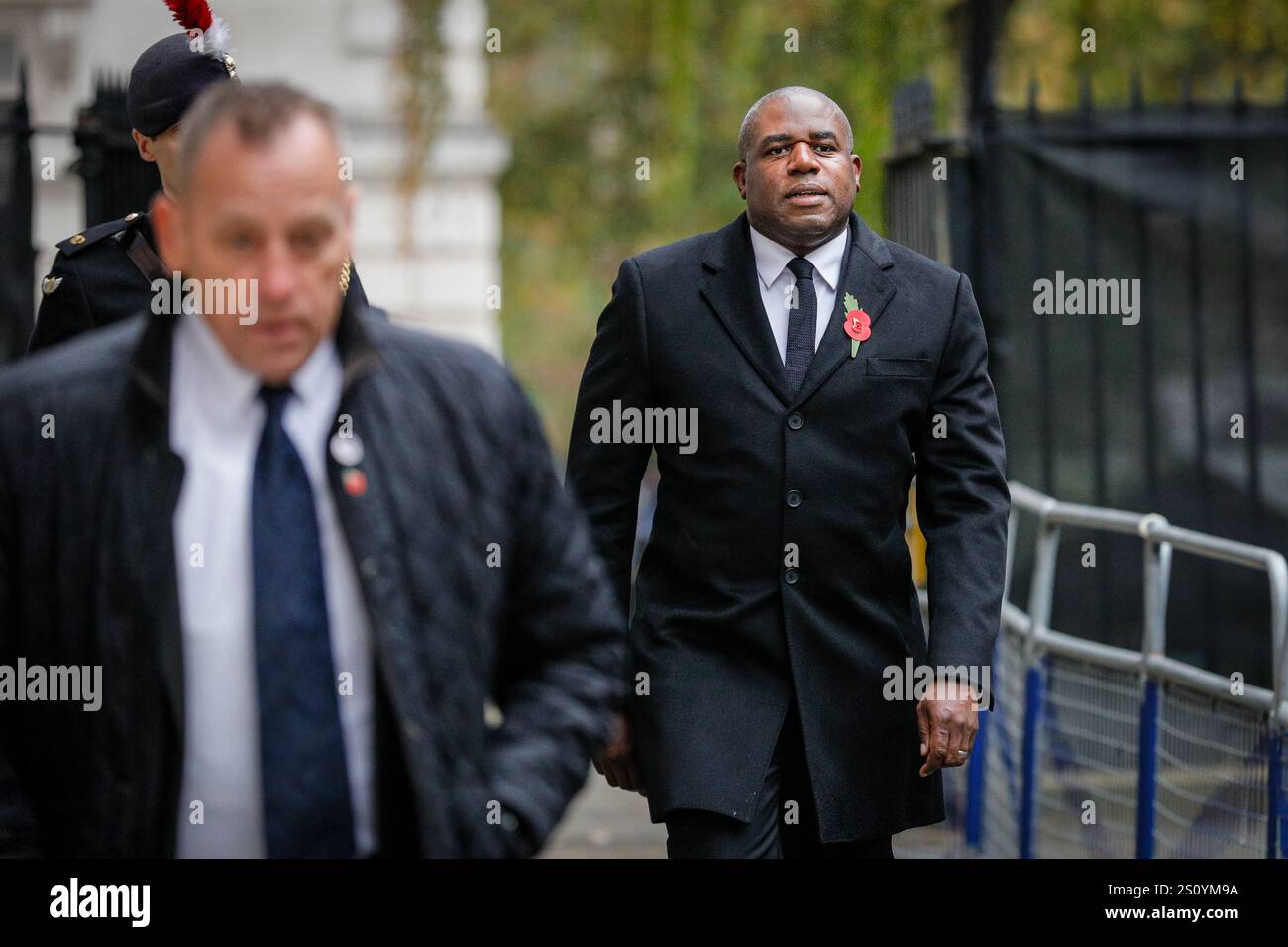 David Lammy, Foreign Secretary on Remembrance Sunday in Downing Street ...