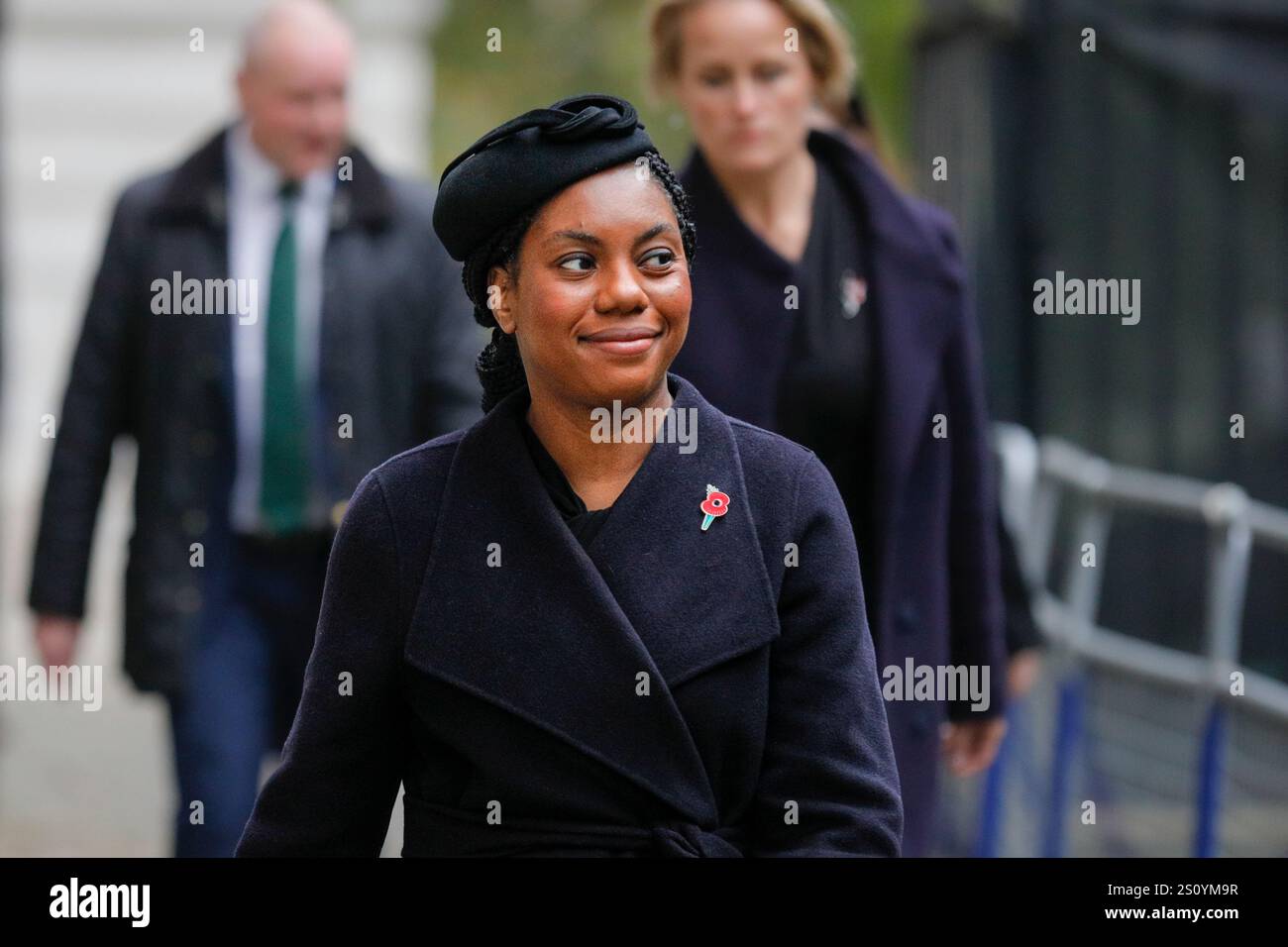Kemi Badenoch, MP, Leader of the Conservative Party on Remembrance Day ...