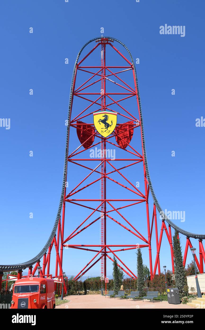 PortAventura, Spain. 6 April 2017. Ferrari Land opened at PortAventura World in Salou, Spain ...