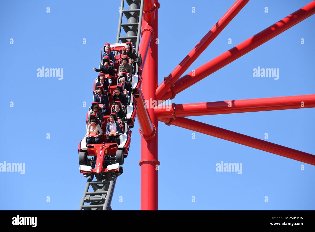 PortAventura, Spain. 6 April 2017. Ferrari Land opened at PortAventura ...