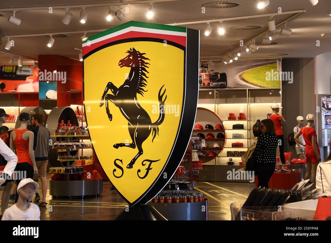 PortAventura, Spain. 6 April 2017. Ferrari Land opened at PortAventura ...