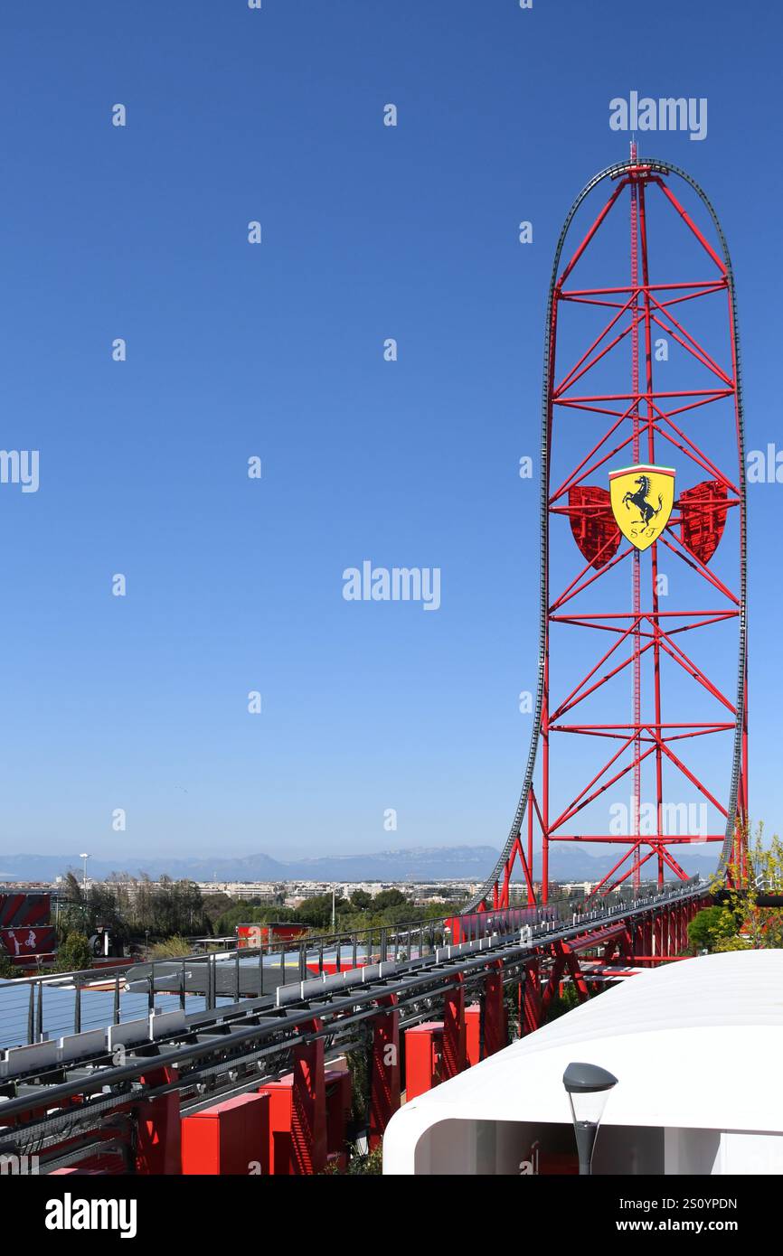 PortAventura, Spain. 6 April 2017. Ferrari Land opened at PortAventura World in Salou, Spain ...