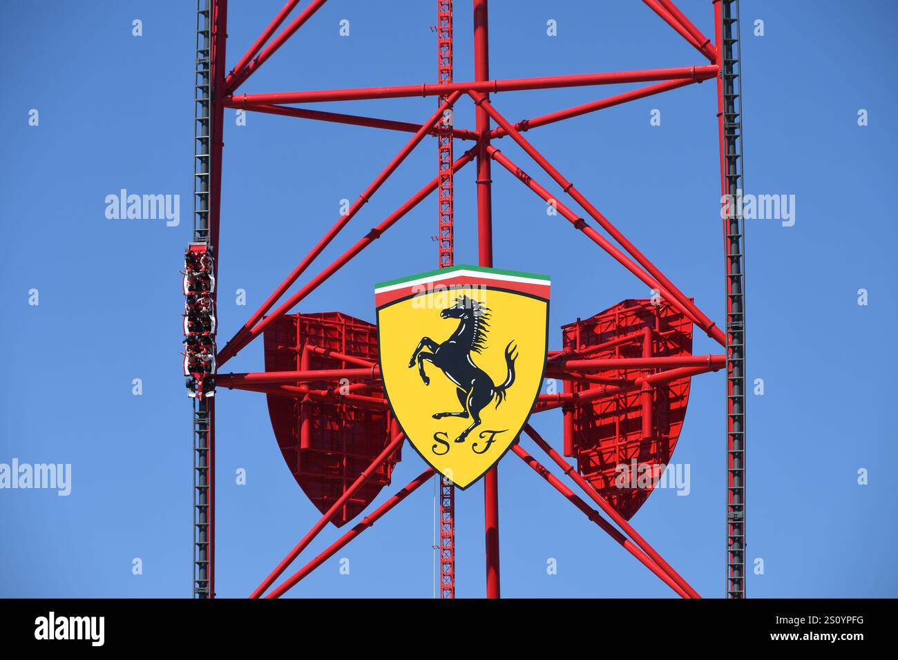 PortAventura, Spain. 6 April 2017. Ferrari Land opened at PortAventura ...