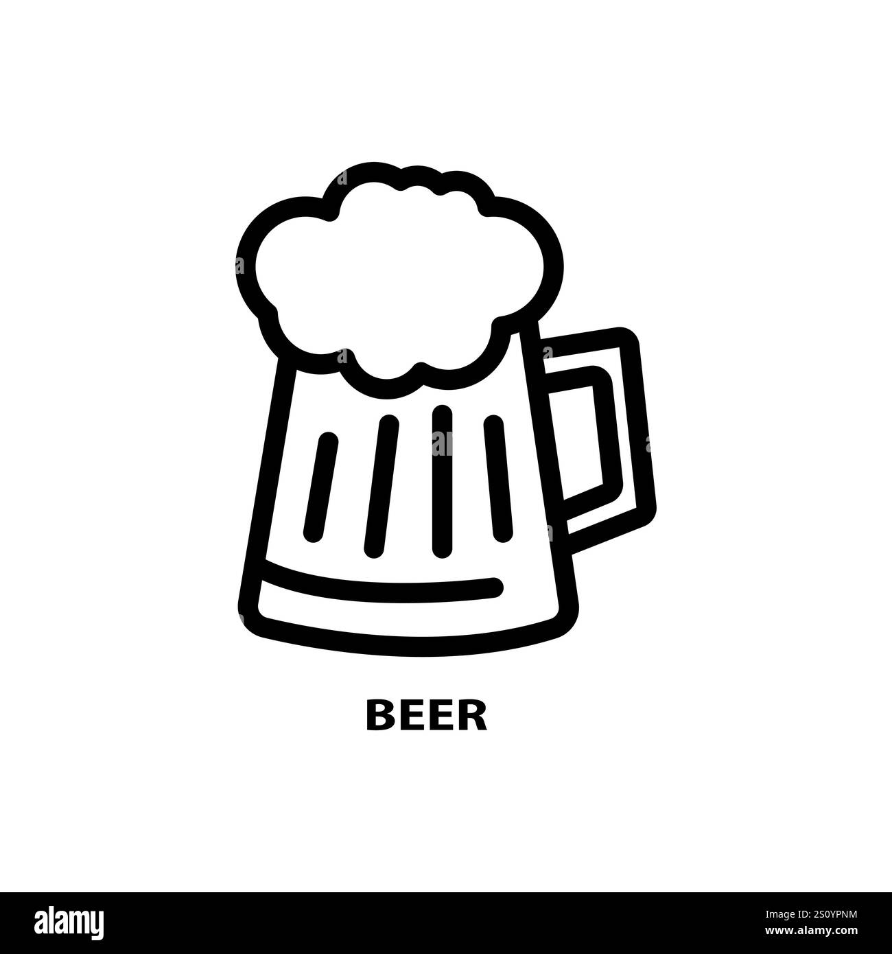 Cocktail line style icon Black and White Stock Photos & Images - Alamy