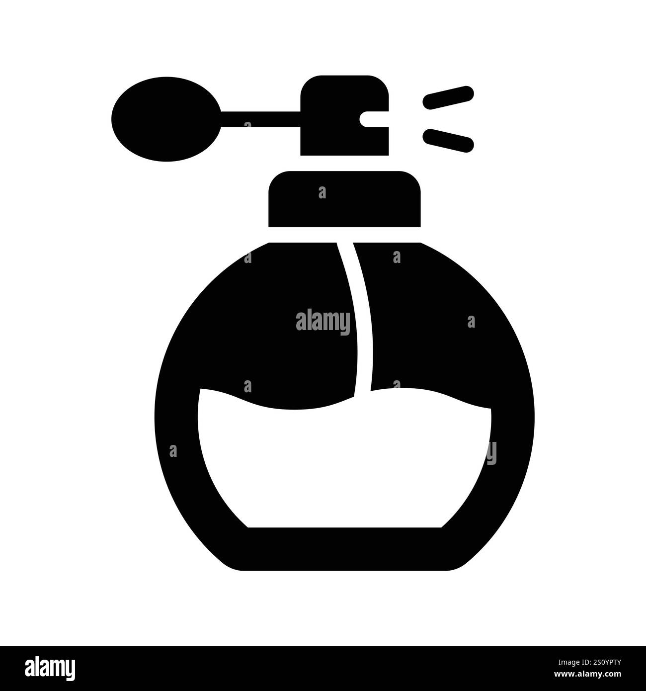 A scalable icon of perfume bottle, unique vector of fragrance bottle ...