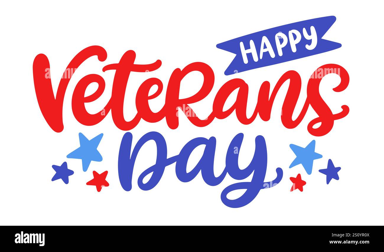 Veterans Day American holiday banner lettering Stock Vector Image & Art ...