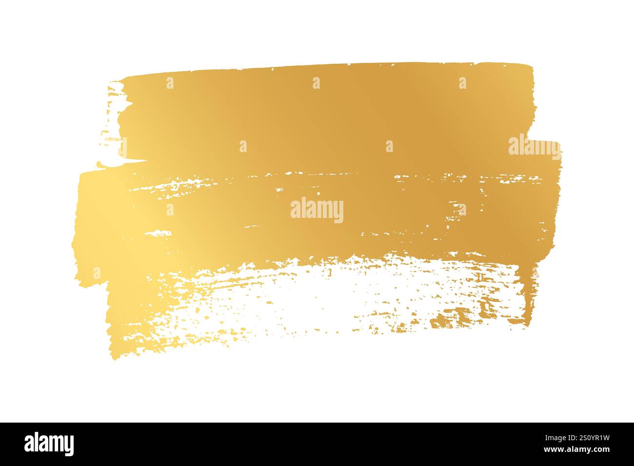 Vector Paint Brush Splash Golden Grunge Stroke Stock Vector Image & Art ...