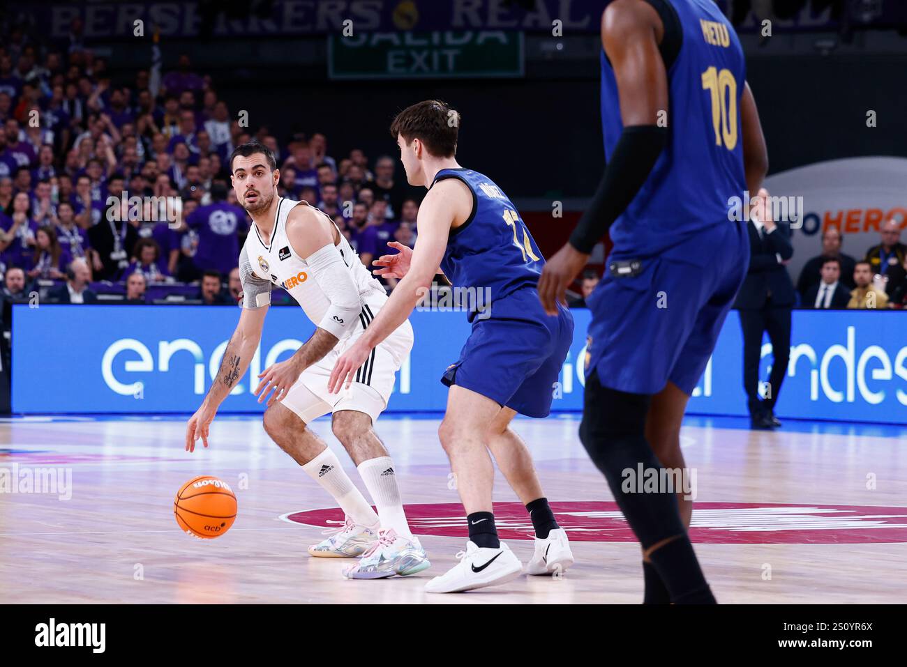 Alberto Abalde Diaz of Real Madrid in action during the Spanish League, Liga ACB Endesa ...