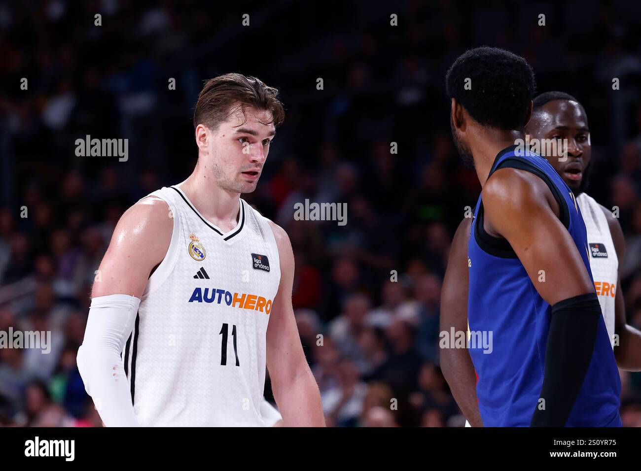 Mario Hezonja of Real Madrid looks on during the Spanish League, Liga ...