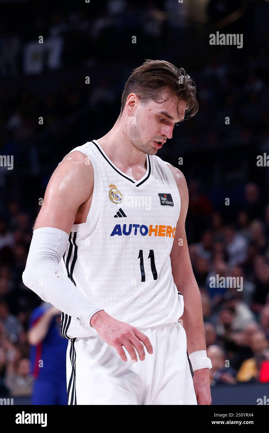 Mario Hezonja of Real Madrid reacts during the Spanish League, Liga ACB ...