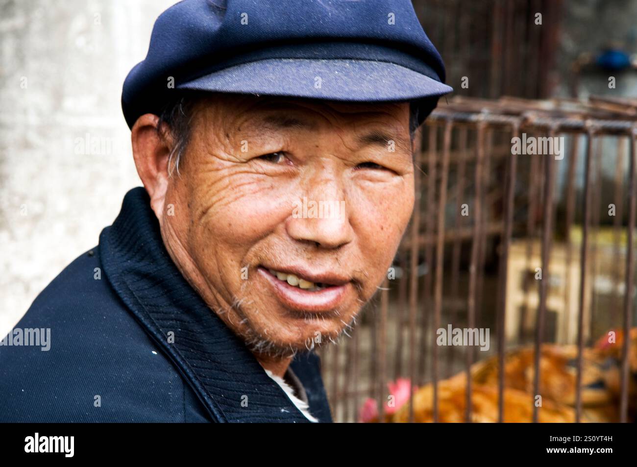 Portrait of a Chinese man taken in southern Yunnan province, China ...