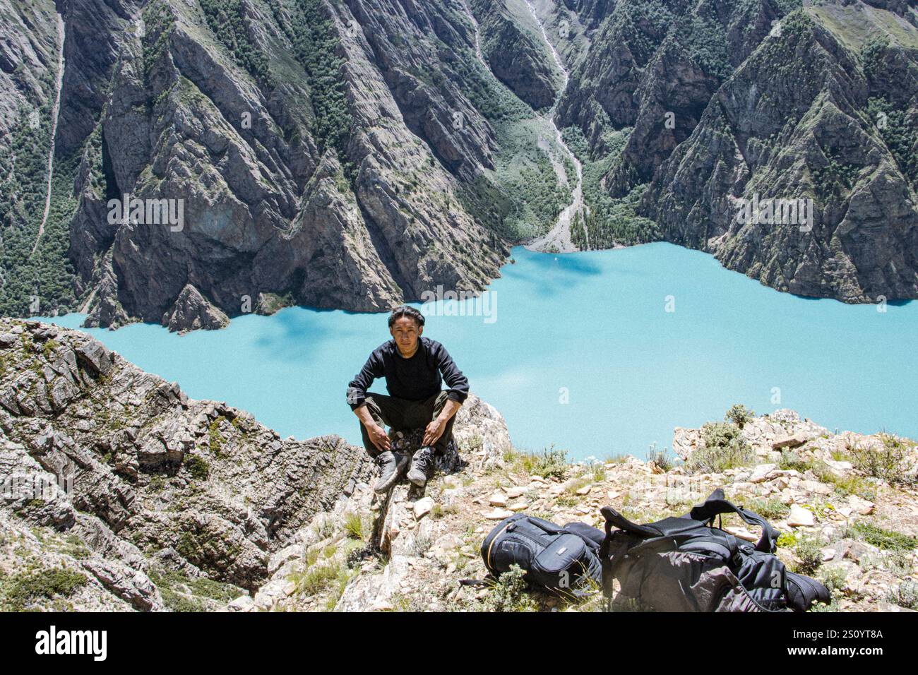 Shey Phoksundo Lake, located in the Ringmo Village is a stunning alpine ...
