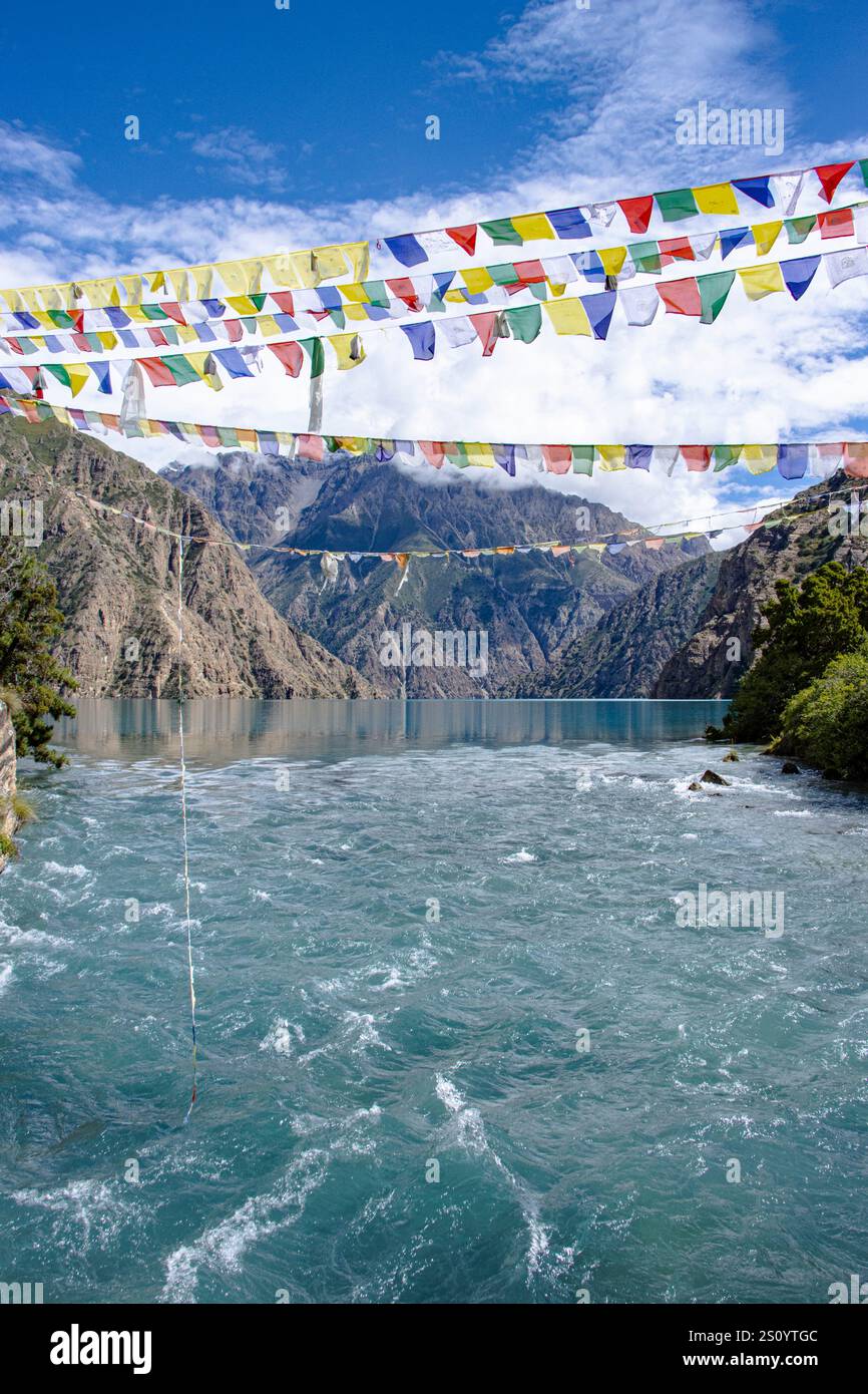 Shey Phoksundo Lake, located in the Ringmo Village is a stunning alpine ...