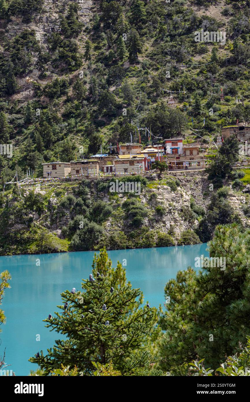 Pal Shenten Thasung Thsoling, an old Bon Monastery is perched on the ...
