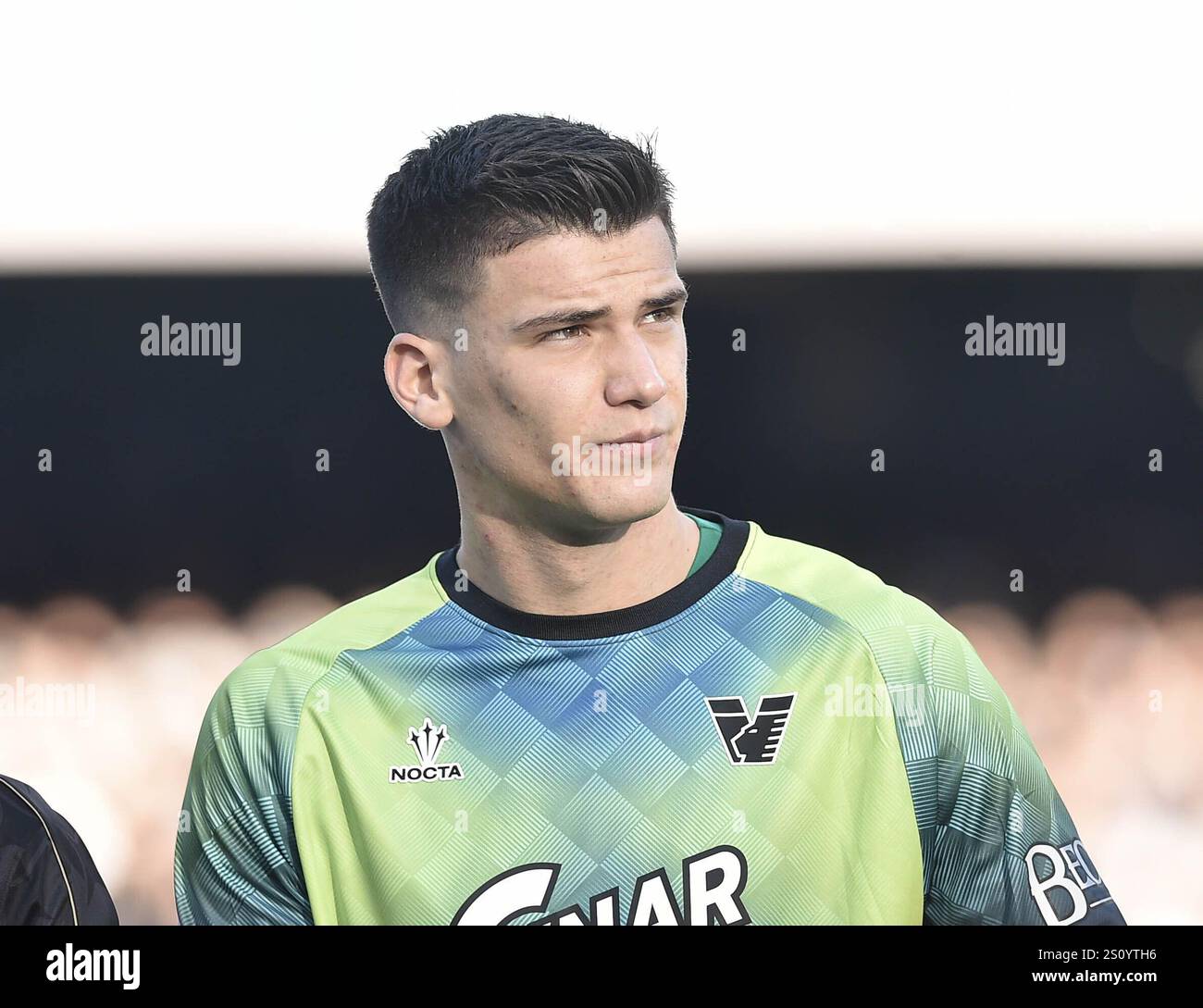 Naples, Italy. 29th Dec, 2024. Filip Stankovic of Venezia FC look of ...