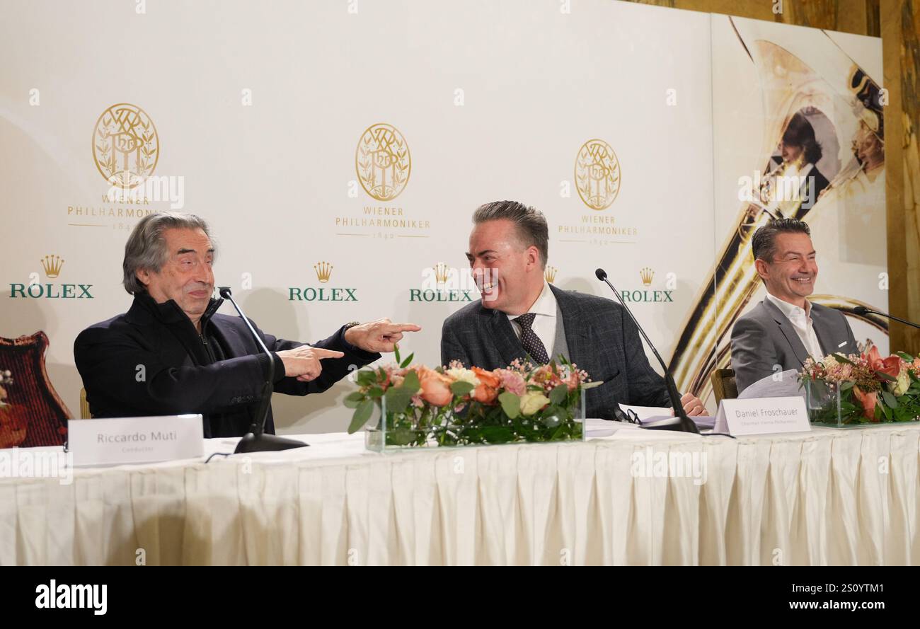 Press conference of the Vienna Philharmonic Orchestra on the topic of ...