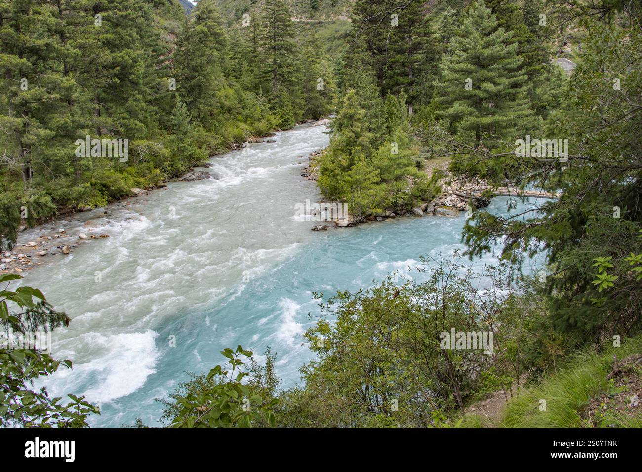 A confluence of Bheri River, in Dolpa, Nepal Stock Photo - Alamy