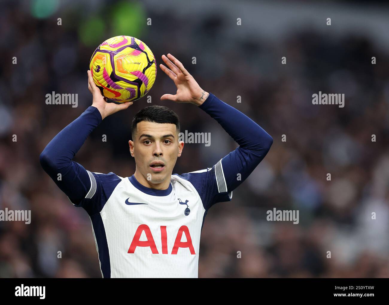 London, UK. 29th Dec, 2024. Pedro Porro of Tottenham during the Premier ...