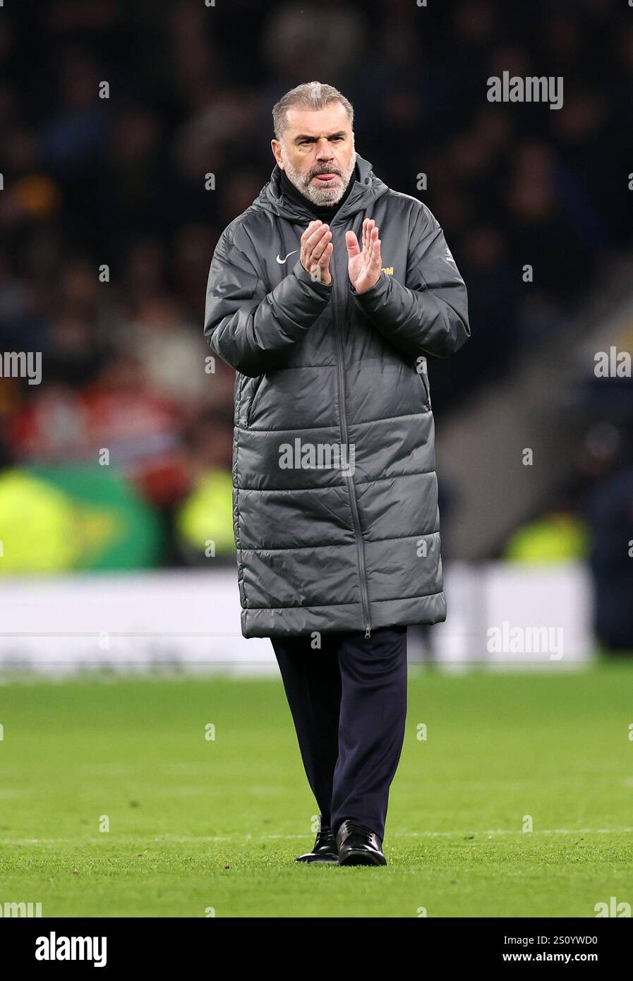 London, UK. 29th Dec, 2024. Ange Postecoglou coach of Tottenham during ...